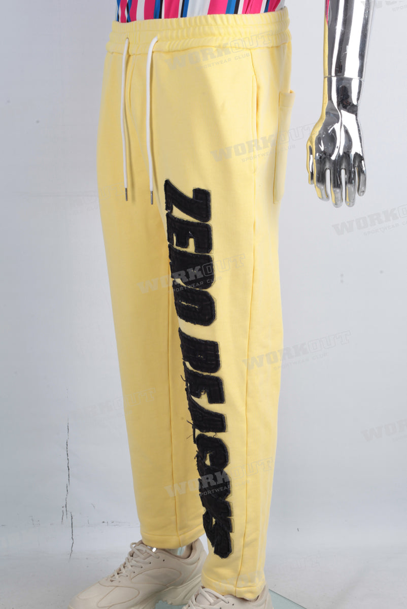 Yellow leggings patchwork pants – edgedenim