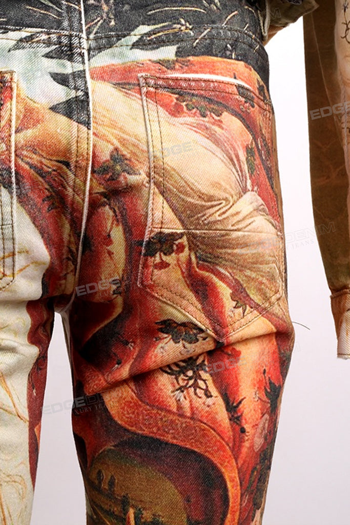 Custom Digital Printing Denim Jacket and Pants – edgedenim