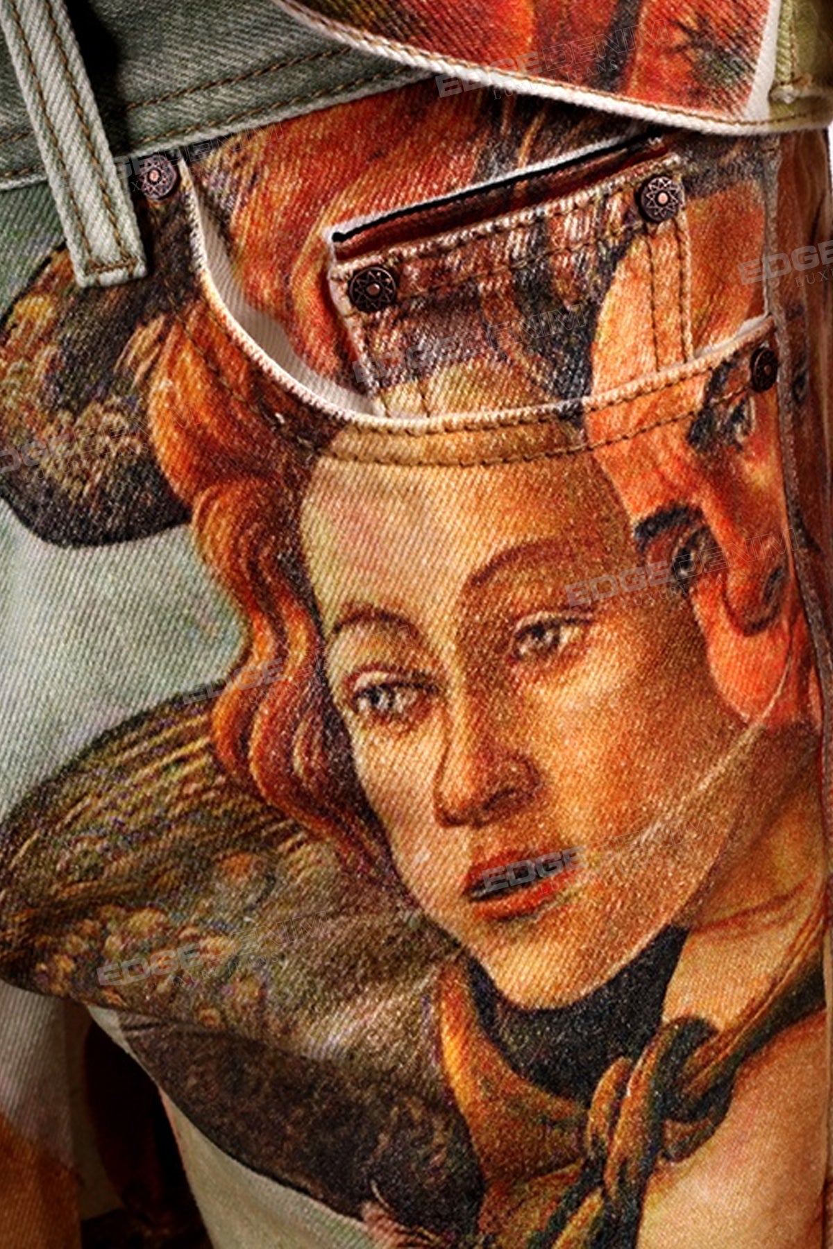 Custom Digital Printing Denim Jacket and Pants – edgedenim